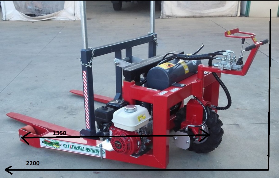 SM 600-15 R: muletto per movimentazione bancali pellet e legna da ...